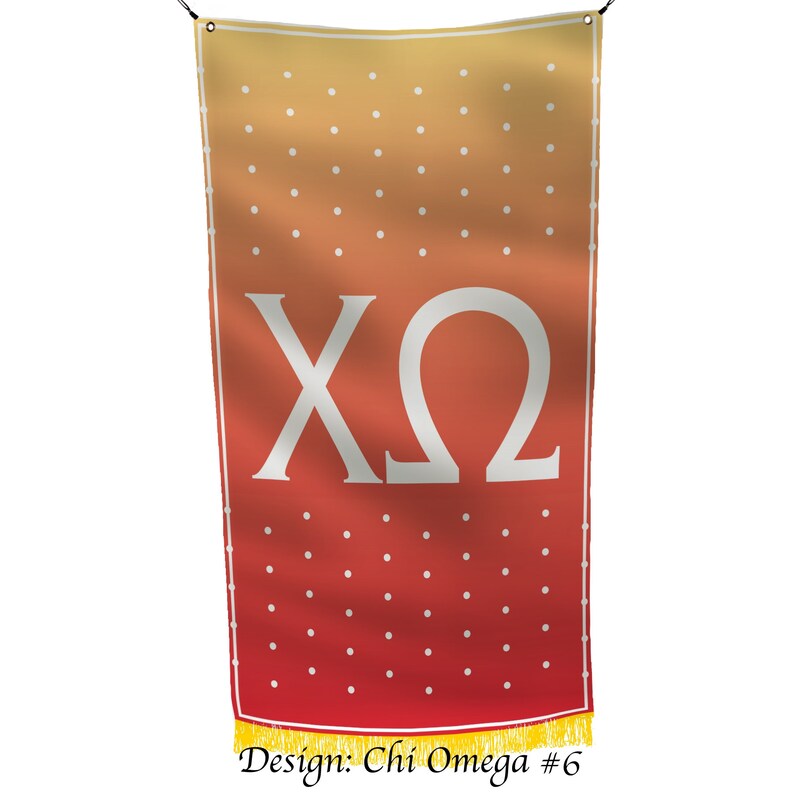 Chi Omega Officially Licensed Flag Banner - Etsy