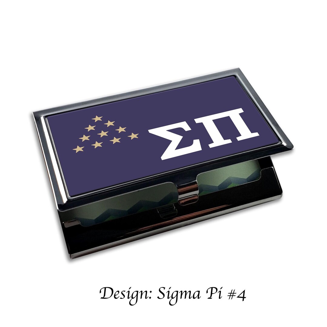 Sigma Pi Business Card Holder - Etsy