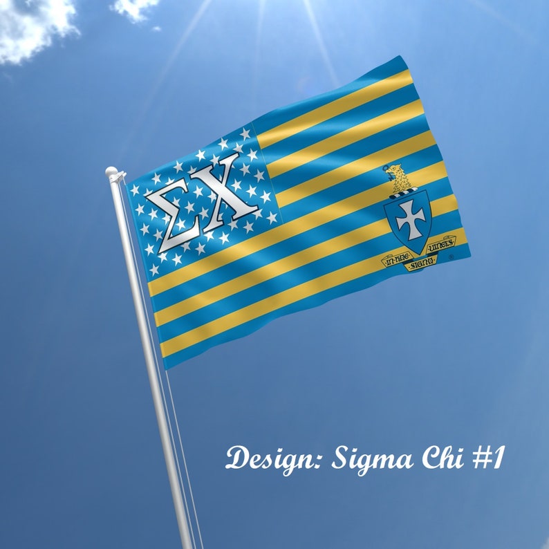 Sigma Chi Officially Licensed Flag Banner Etsy