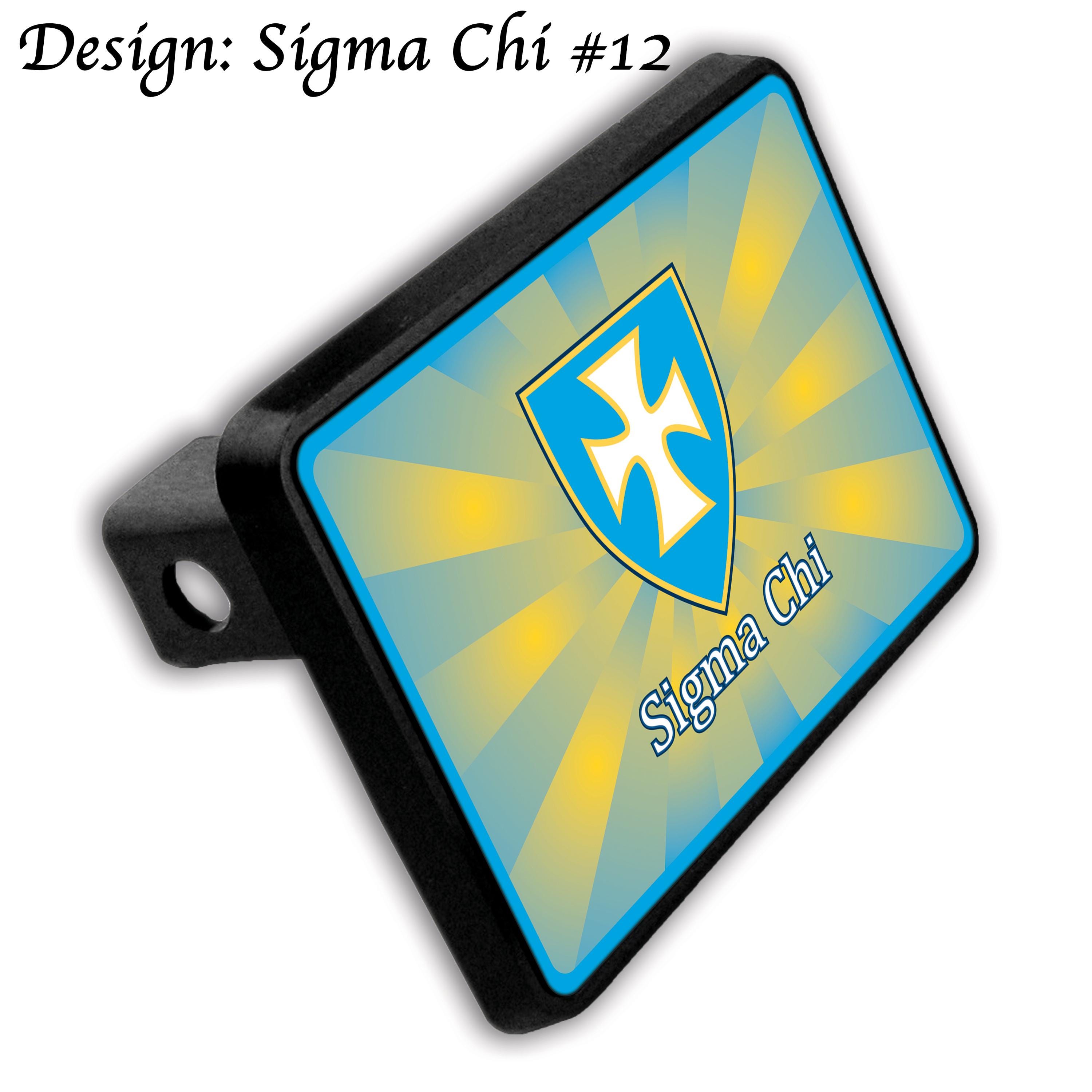 Sigma Chi Hitch Plate - Etsy