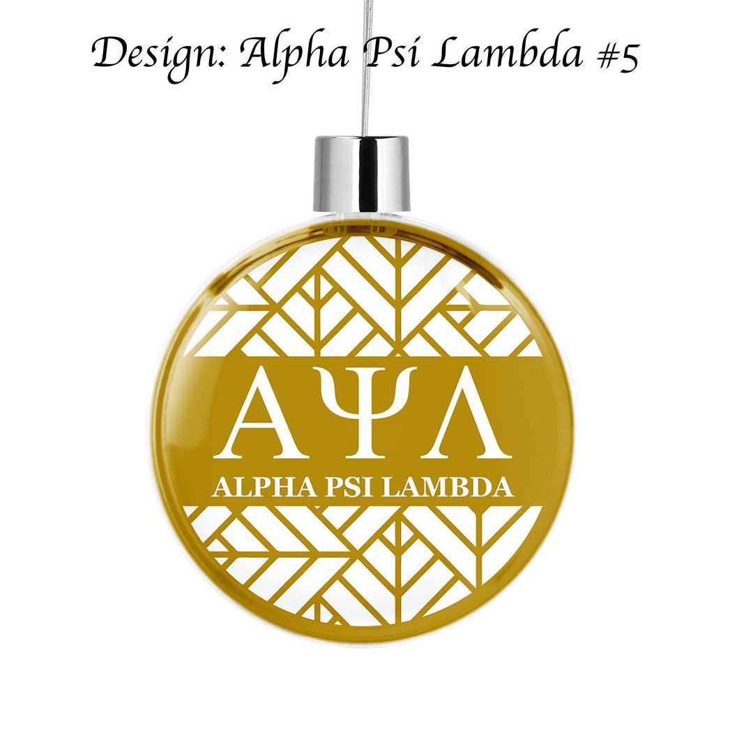 Alpha Psi Lambda Round Flat Ornament - Etsy