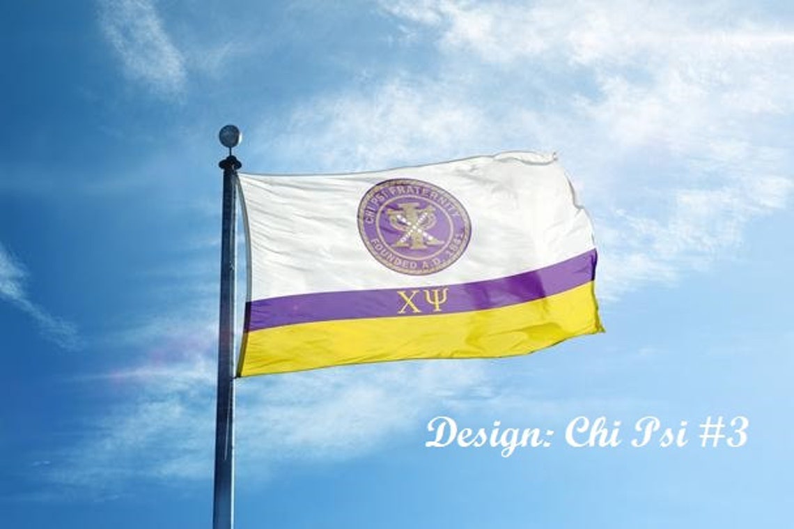 Chi Psi Officially Licensed Flag Banner - Etsy