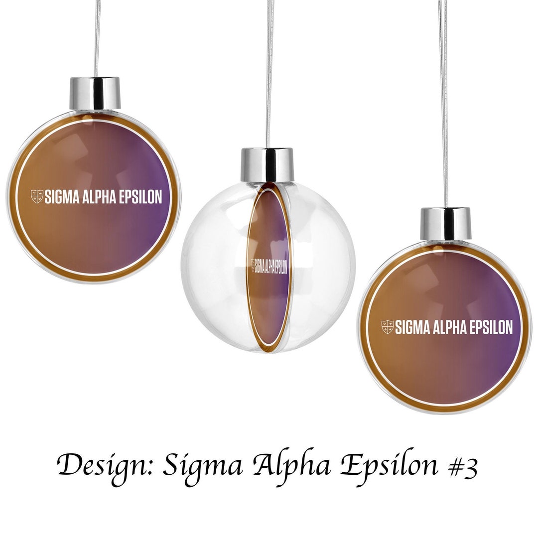 Sigma Alpha Epsilon Round Ball Ornament Christmas Decor - Etsy