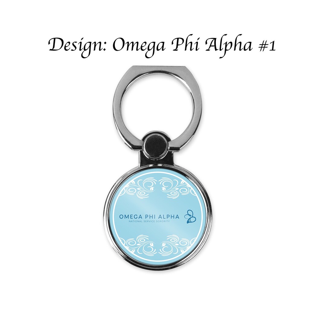 Omega Phi Alpha Ring Stand Phone Holder (round) - Etsy
