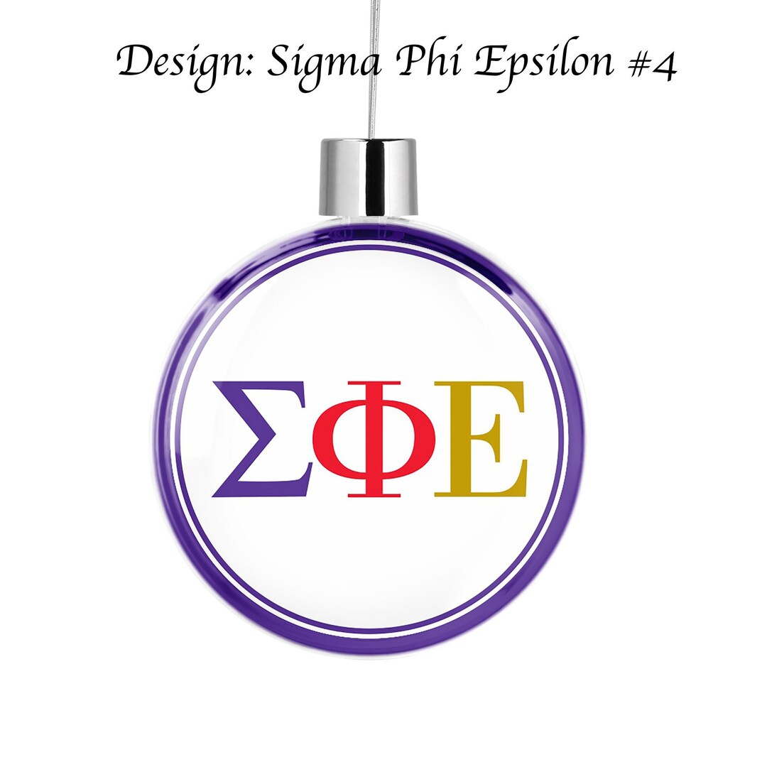 Sigma Phi Epsilon Round Flat Ornament - Etsy