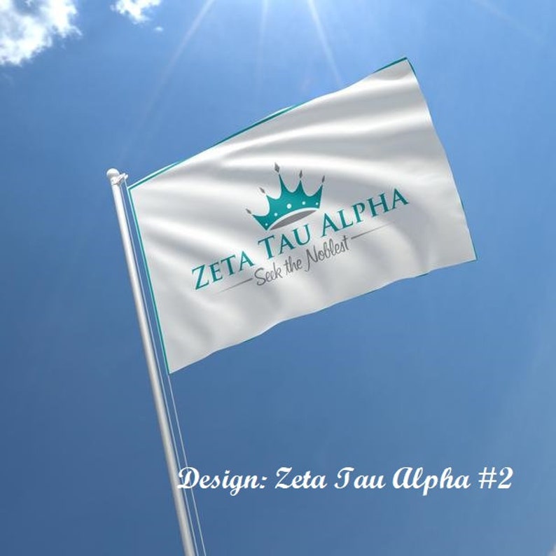 Zeta Tau Alpha Officially Licensed Flag Banner - Etsy