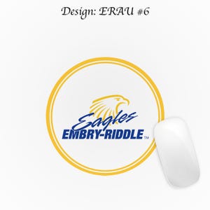 Embry-riddle Aeronautical University Mousepad Round - Etsy