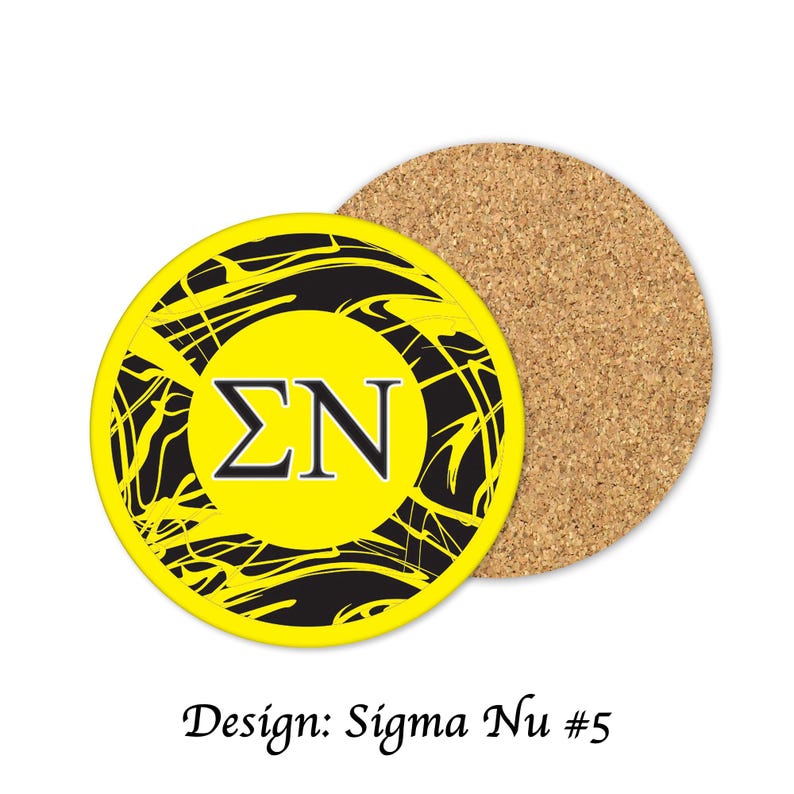Sigma Nu Round Coasters (set of 4 Coasters) - Etsy