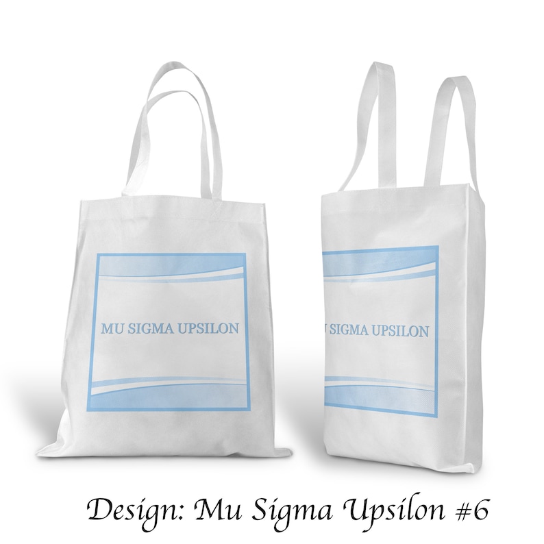 Mu Sigma Upsilon Canvas Tote Bag - Etsy