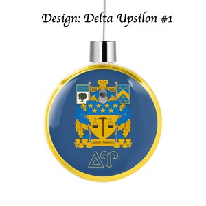 Delta Upsilon Round Flat Ornament - Etsy