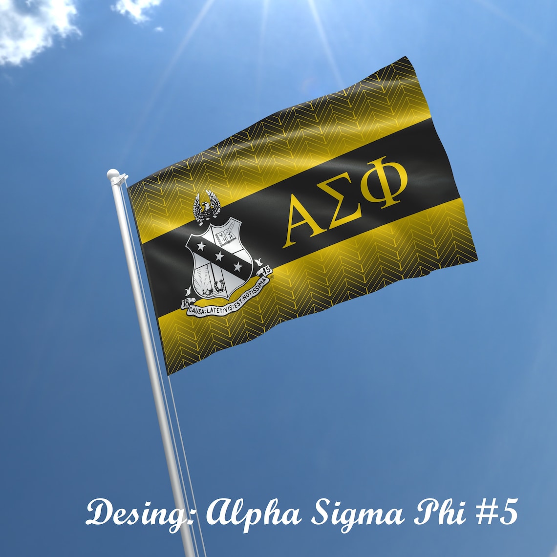 Alpha Sigma Phi Officially Licensed Flag Banner | Etsy