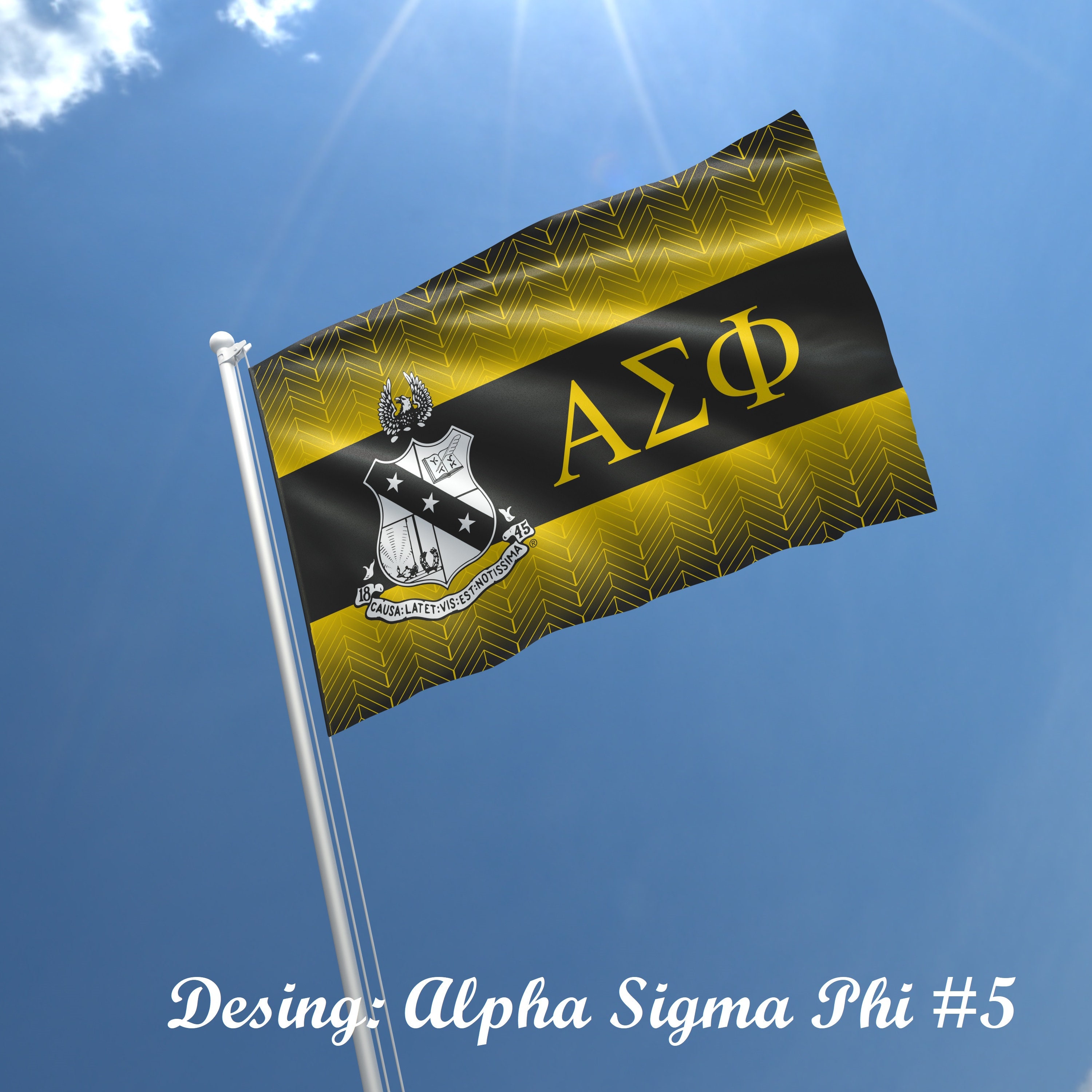 Alpha Sigma Phi Officially Licensed Flag Banner - Etsy
