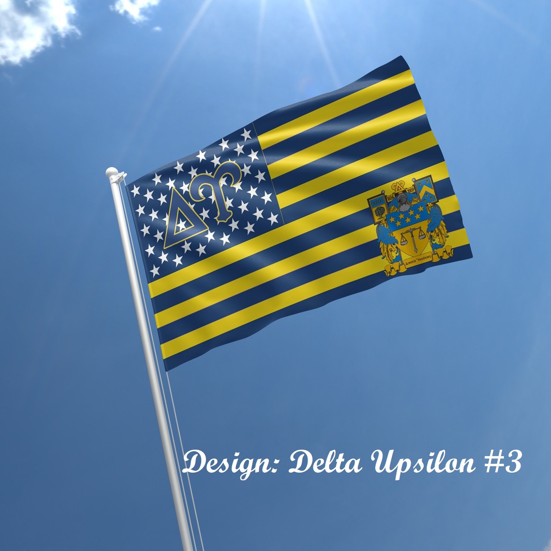 Delta Upsilon Officially Licensed Flag Banner - Etsy