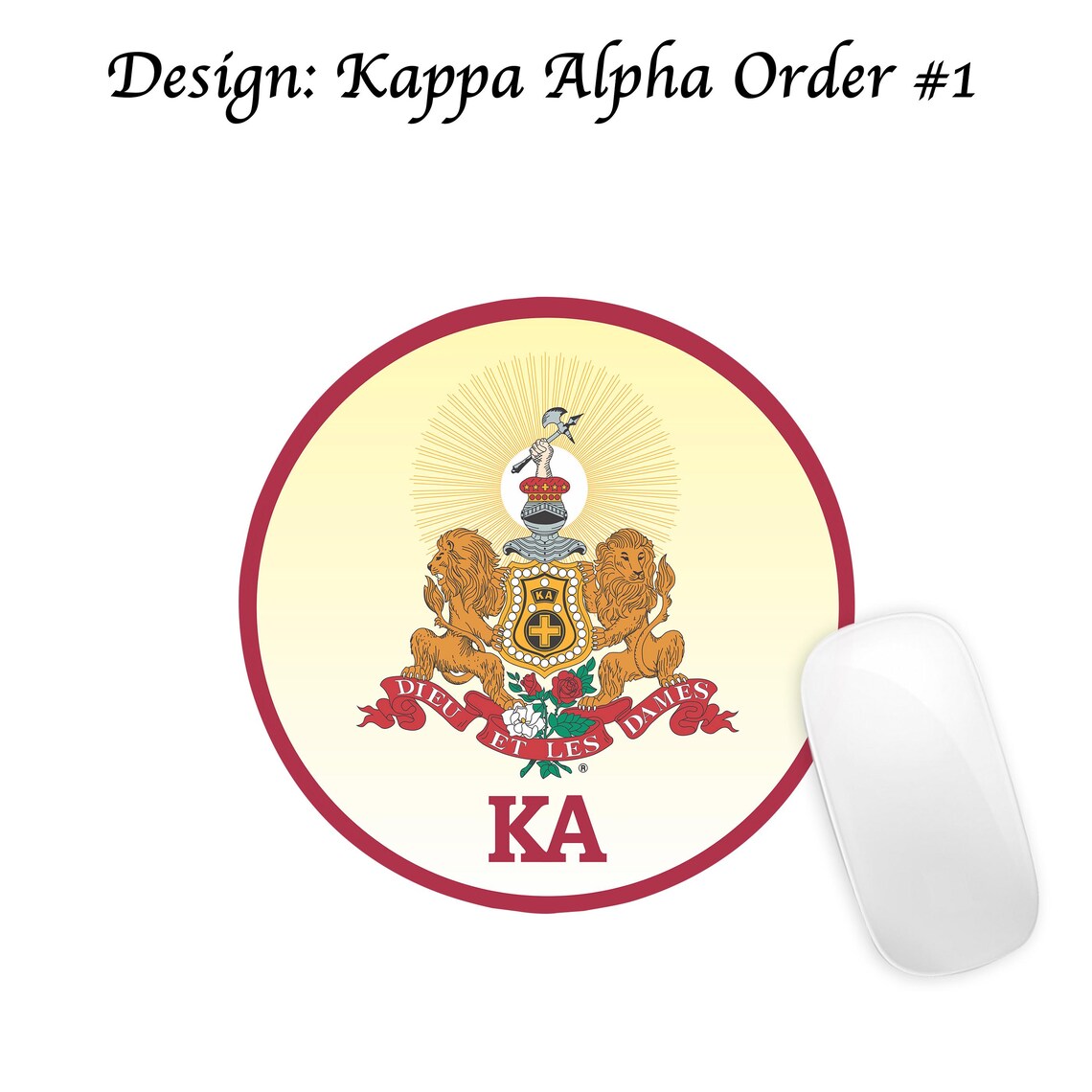 Kappa Alpha Order Mousepad Round - Etsy