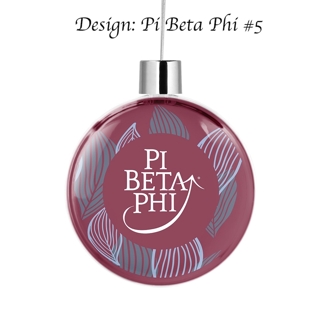 Adorno plano redondo Pi Beta Phi - Etsy España