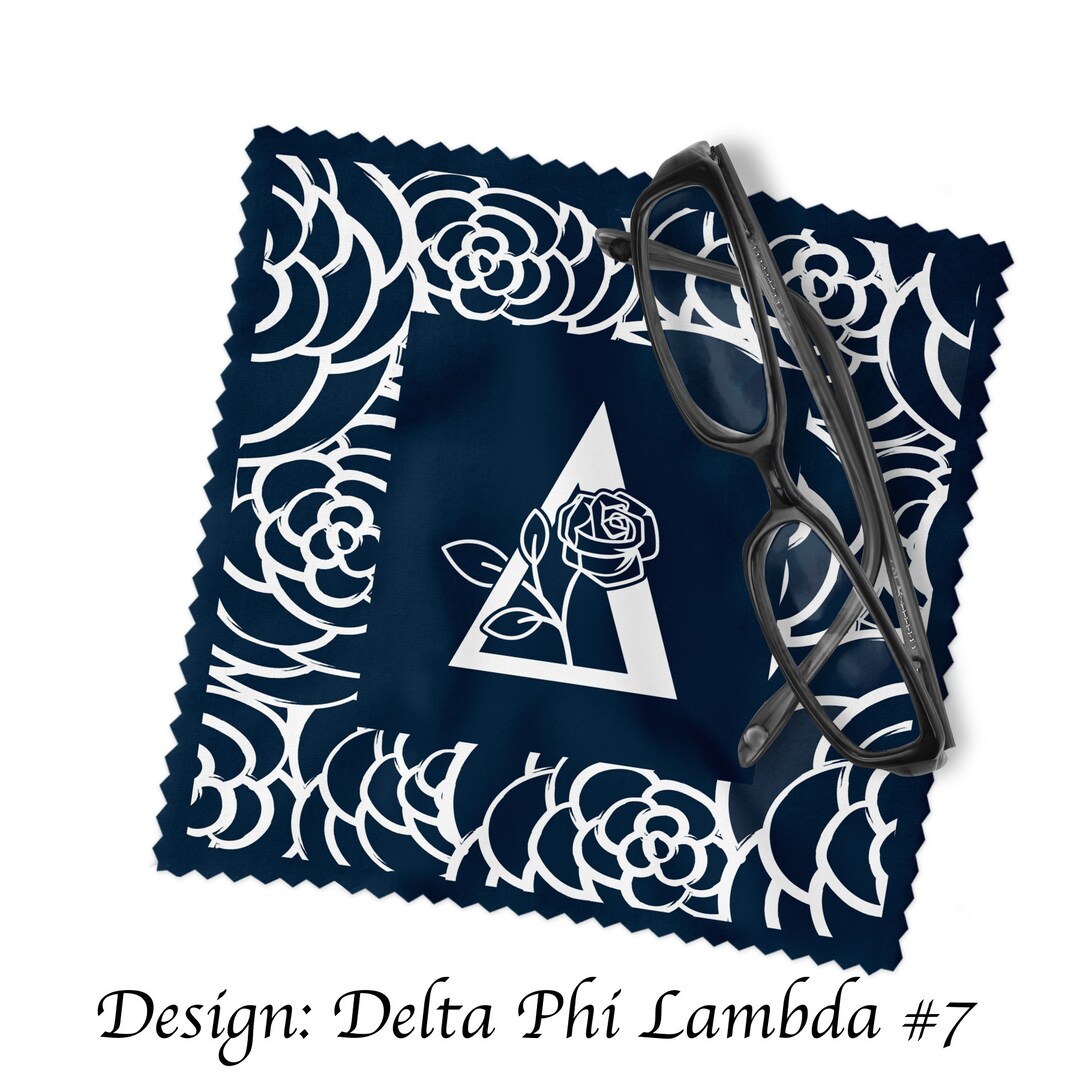Delta Phi Lambda Eyeglass Cleaner & Microfiber Cleaning Cloth - Etsy