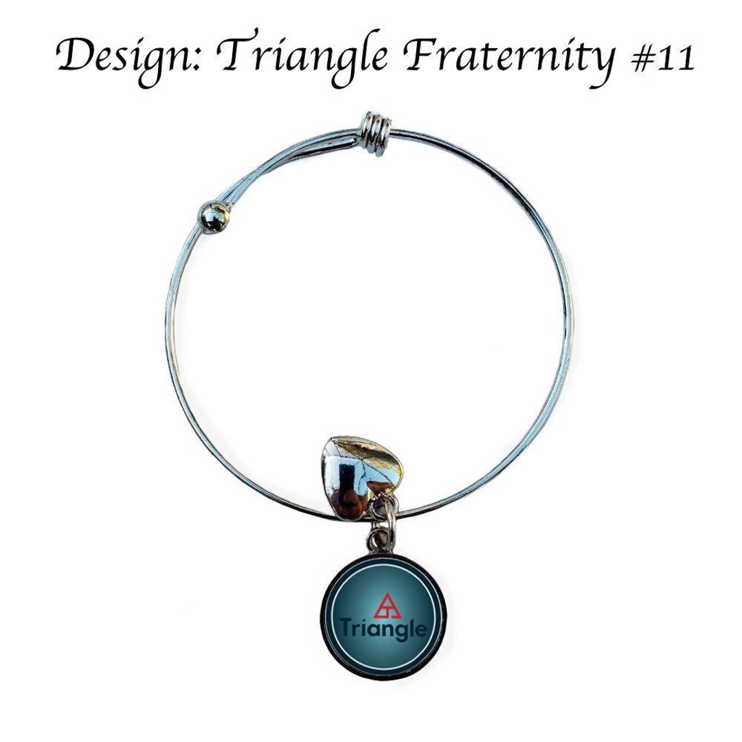 Triangle Fraternity Round Adjustable Bracelet - Etsy