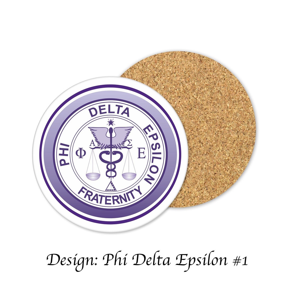 Phi Delta Epsilon Round Coasters (set of 4 Coasters) - Etsy