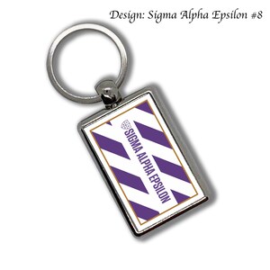 Sigma Alpha Epsilon Key Chain Metallic - Etsy