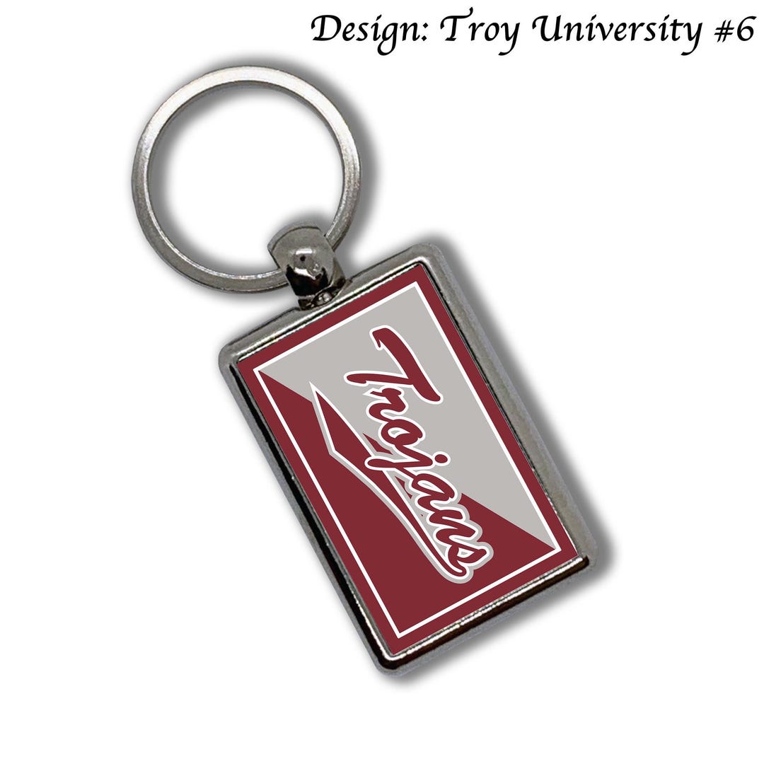 Troy University Key Chain Metallic - Etsy