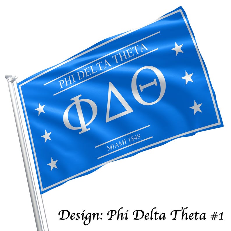 Phi Delta Theta Officially Licensed Flag Banner - Etsy