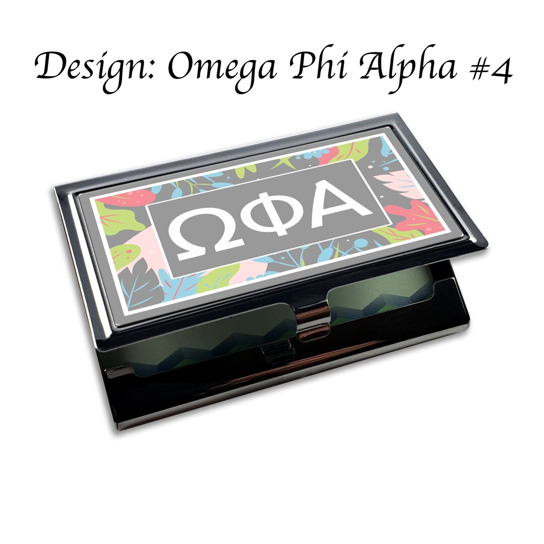 Omega Phi Alpha Business Card Holder - Etsy