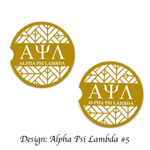 Alpha Psi Lambda Car Cup Holder Coasters Sandstone (set of 2) - Etsy