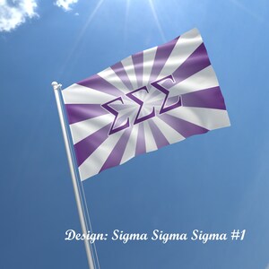 Sigma Sigma Sigma Officially Licensed Flag Banner - Etsy