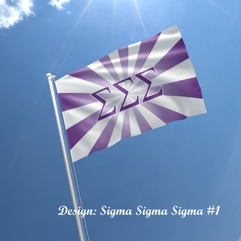 Sigma Sigma Sigma Officially Licensed Flag Banner - Etsy