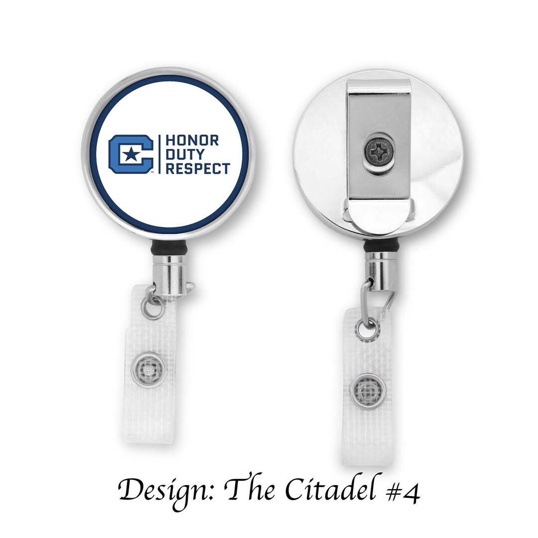 The Citadel Retractable ID Badge Reel Holder - Etsy