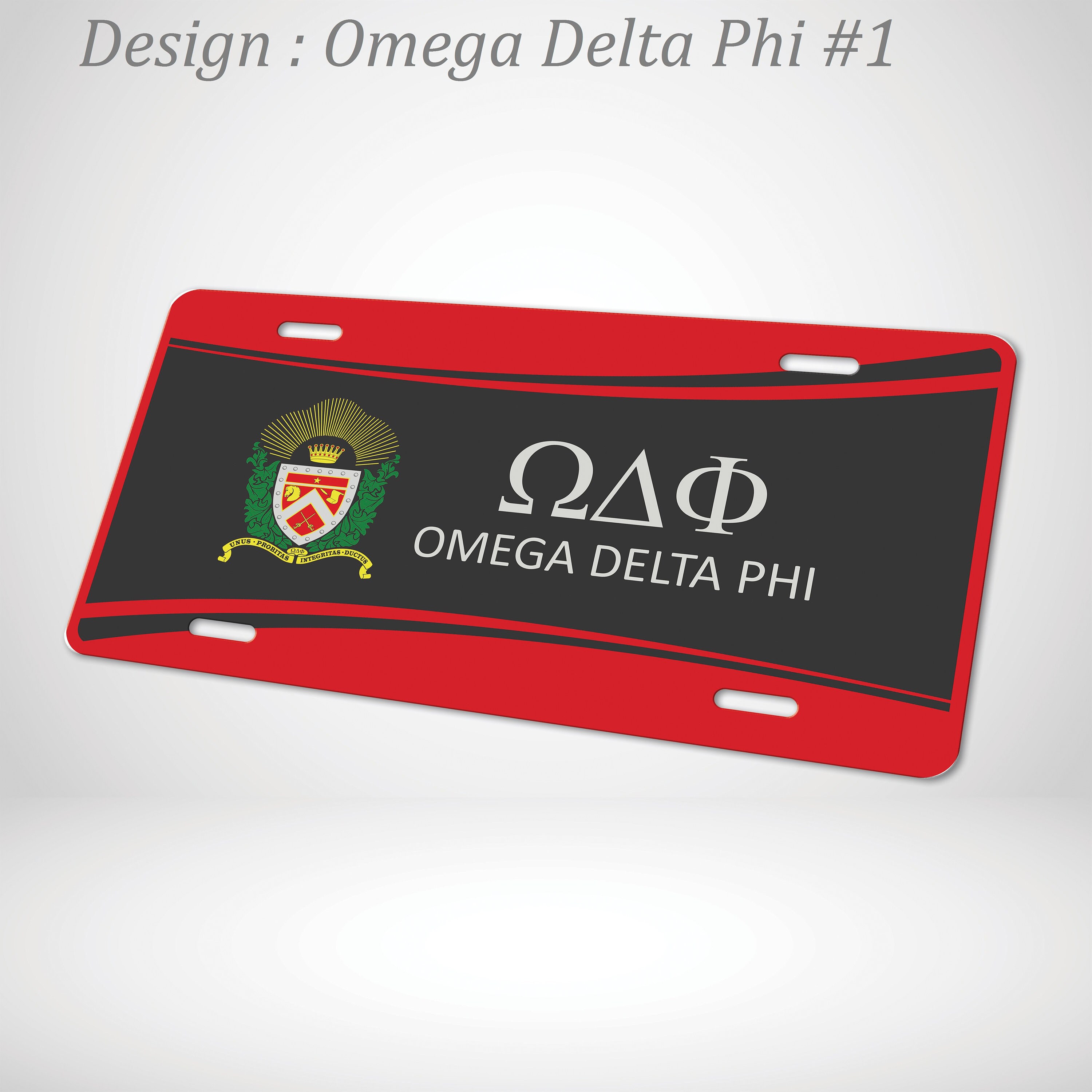 Omega Delta Phi Decorative Aluminum License Plate - Etsy