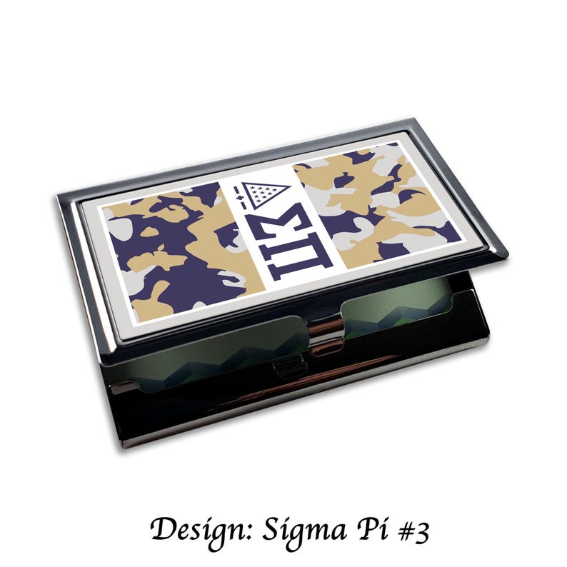 Sigma Pi Business Card Holder - Etsy