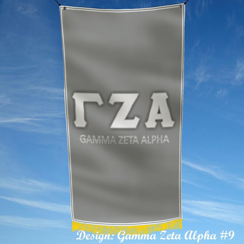 Gamma Zeta Alpha Officially Licensed Flag Banner - Etsy