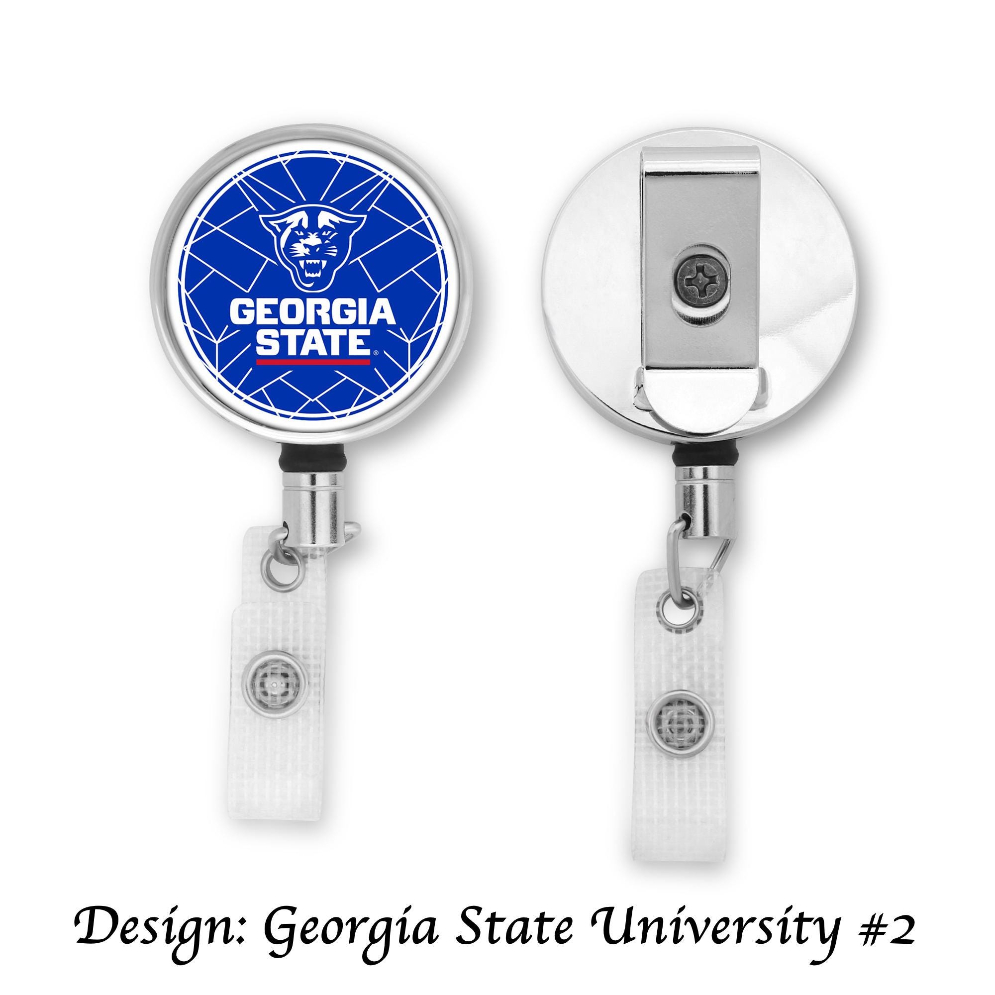 Georgia State University Retractable ID Badge Reel Holder - Etsy