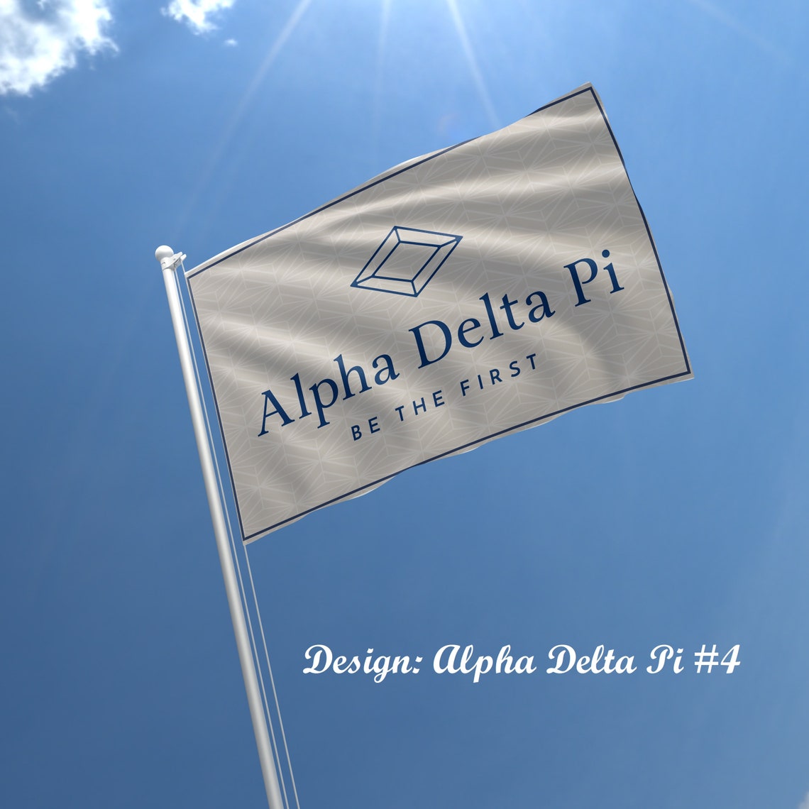 Alpha Delta Pi Officially Licensed Flag Banner | Etsy