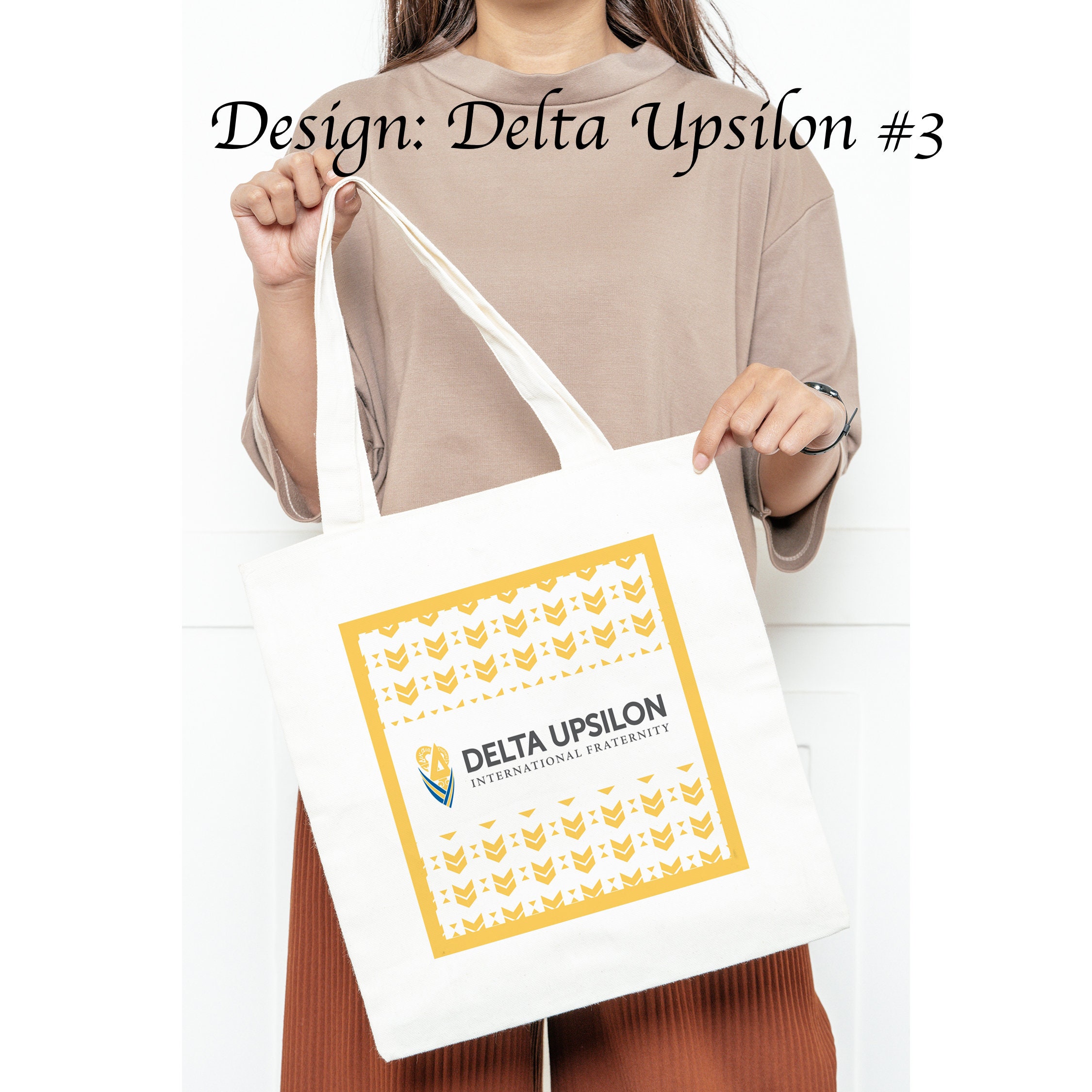 Delta Upsilon Canvas Tote Bag - Etsy