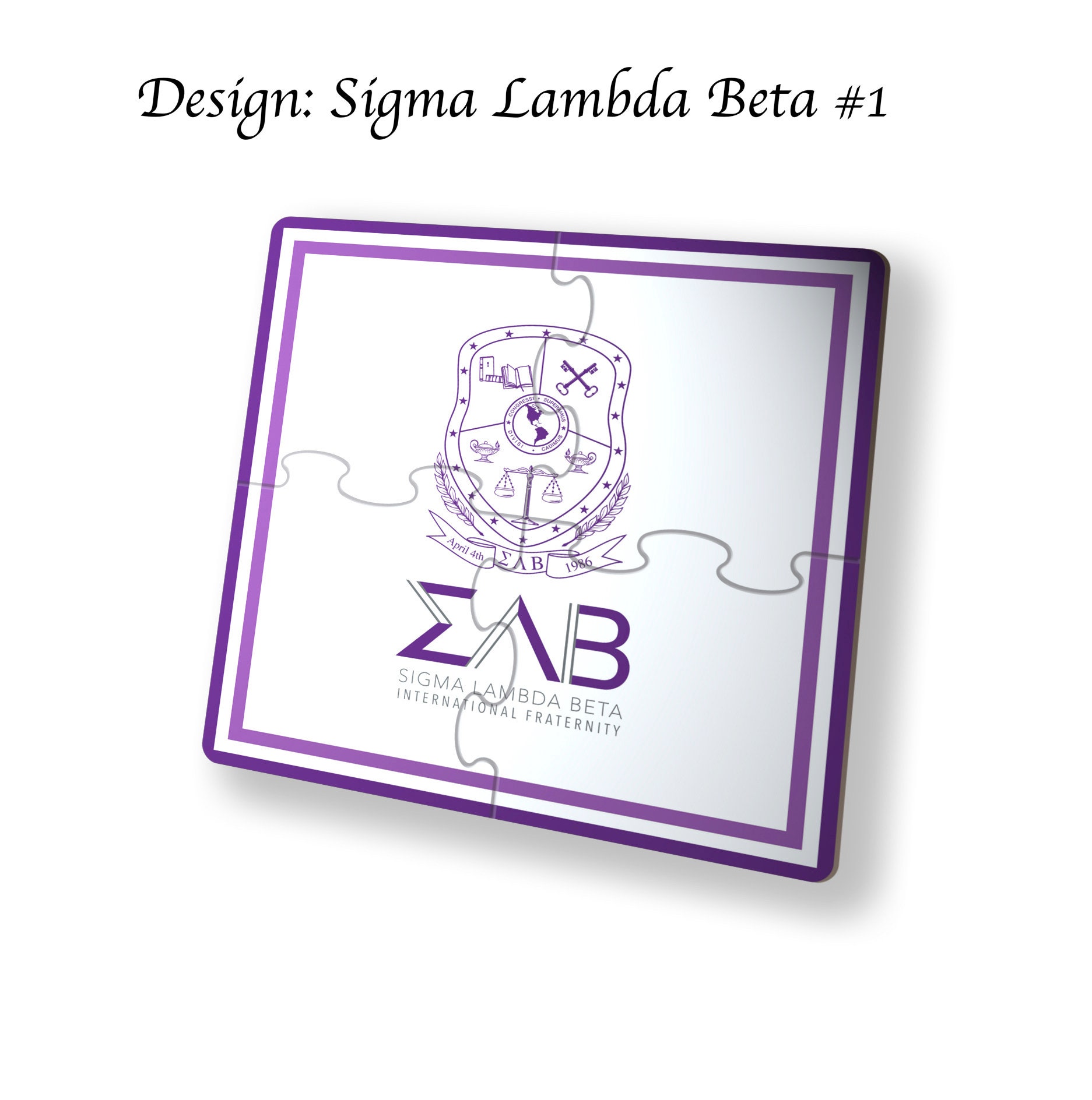 Sigma Lambda Beta Beverage Jigsaw Puzzle Coasters Square set - Etsy UK