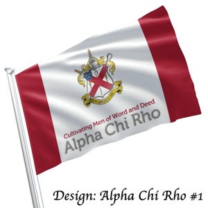 Alpha Chi Rho Flag Banner - Etsy