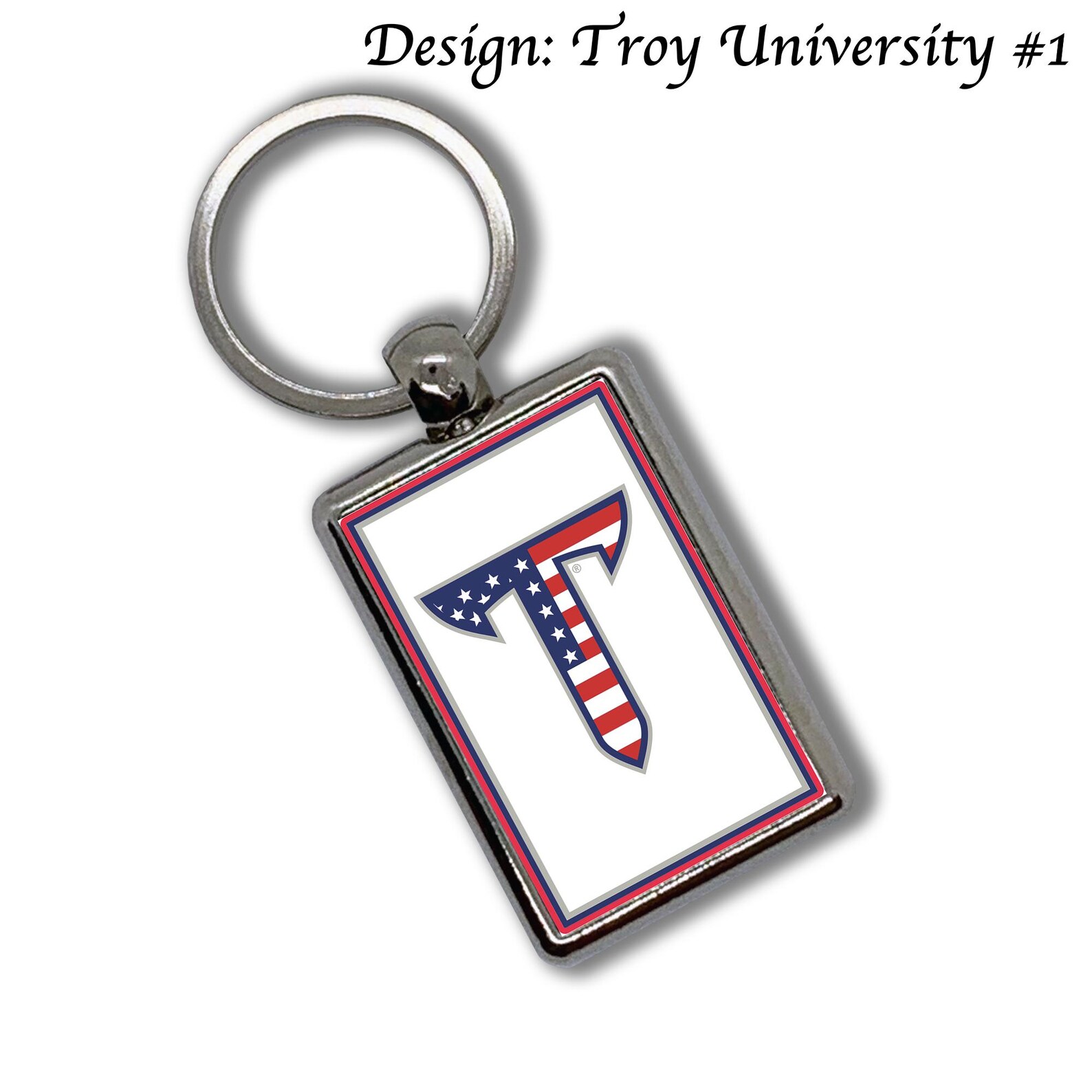 Troy University Key Chain Metallic - Etsy