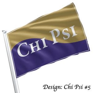 Chi Psi Officially Licensed Flag Banner - Etsy