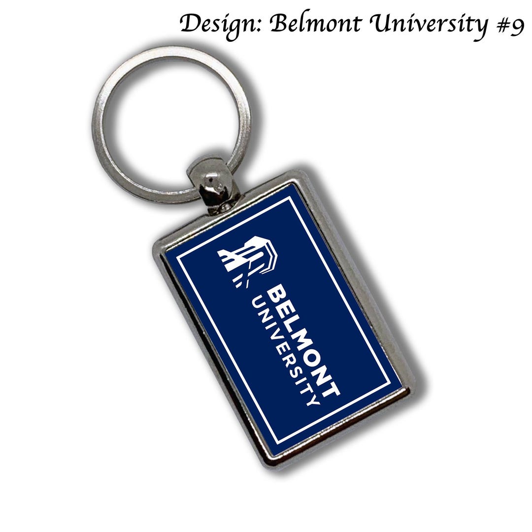 Belmont University Key Chain Metallic - Etsy