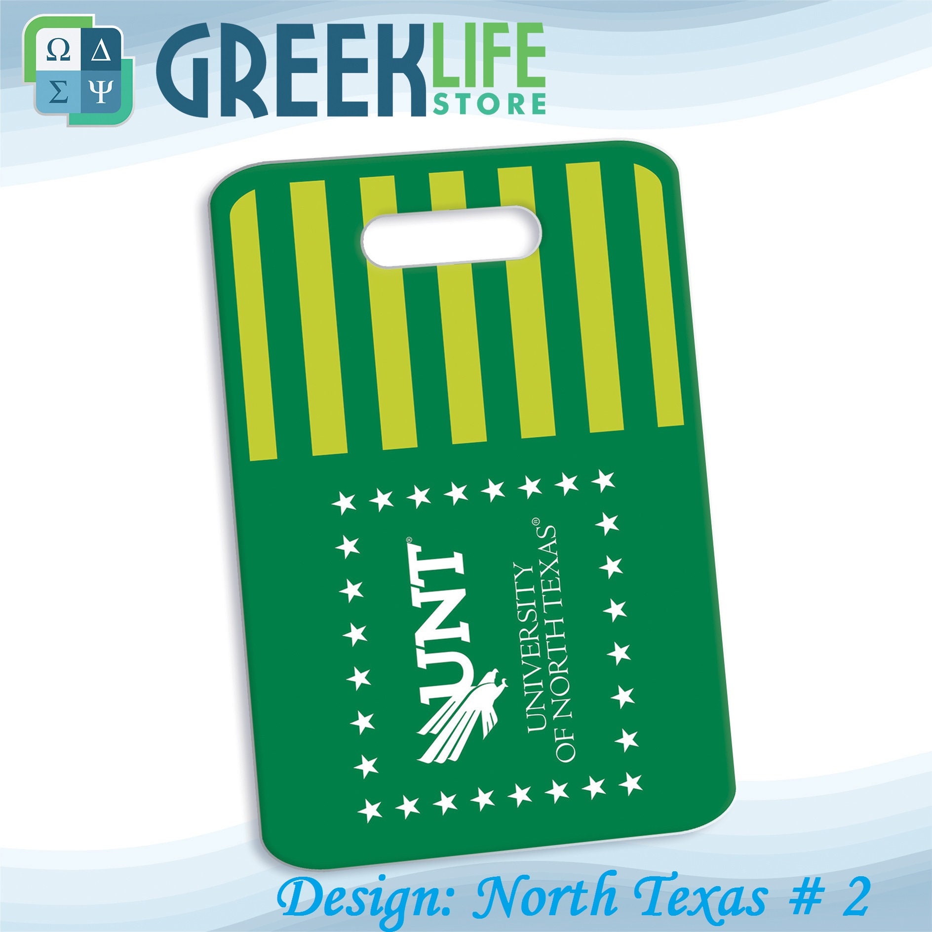 University of North Texas Bag Tag - Etsy