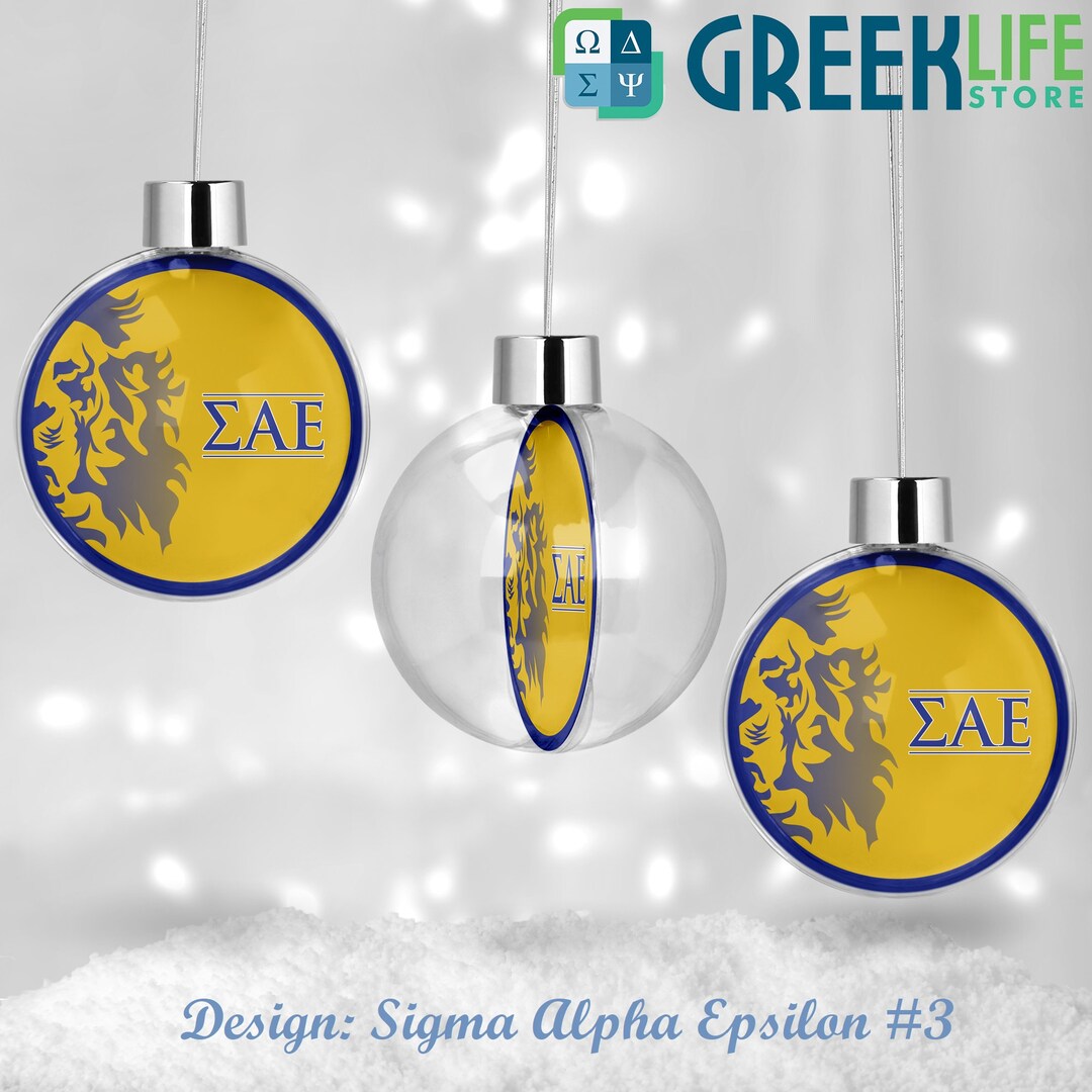 Sigma Alpha Epsilon Round Ball Ornament Christmas Decor - Etsy