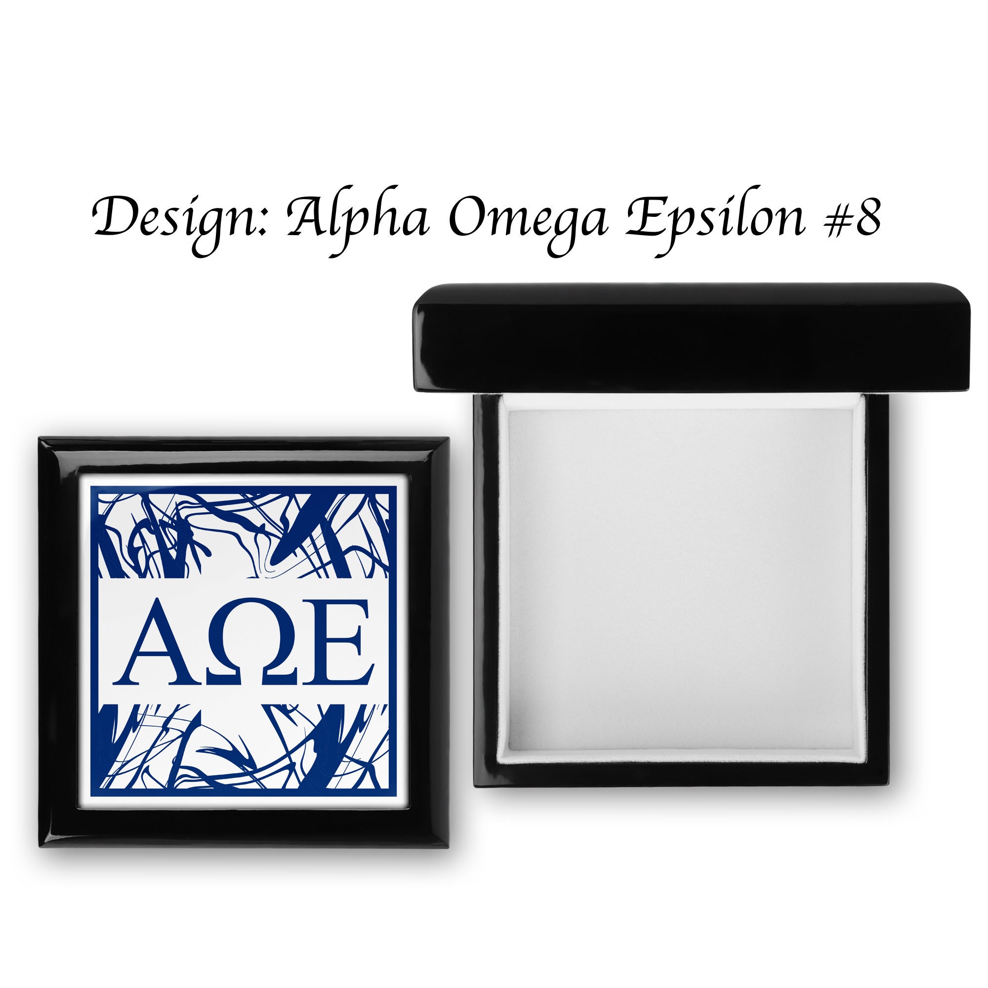 Alpha Omega Epsilon Wooden Keepsake Box - Etsy