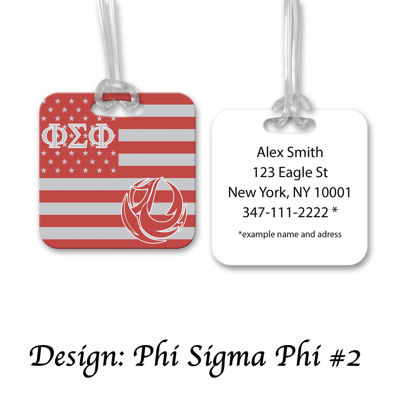 Phi Sigma Phi Aluminum Bag Tag - Etsy