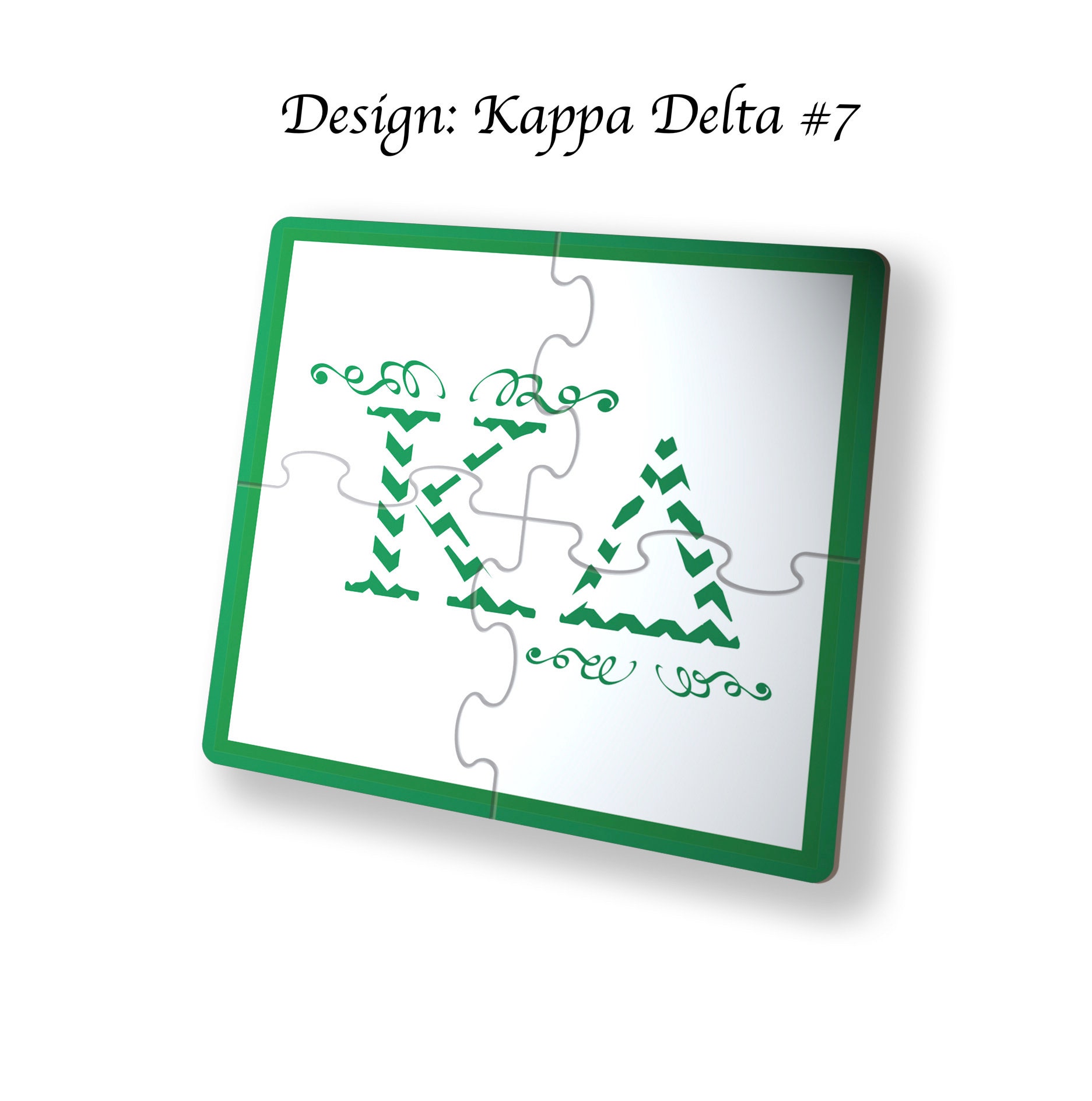 Kappa Delta Beverage Jigsaw Puzzle Coasters Square set of 4 - Etsy