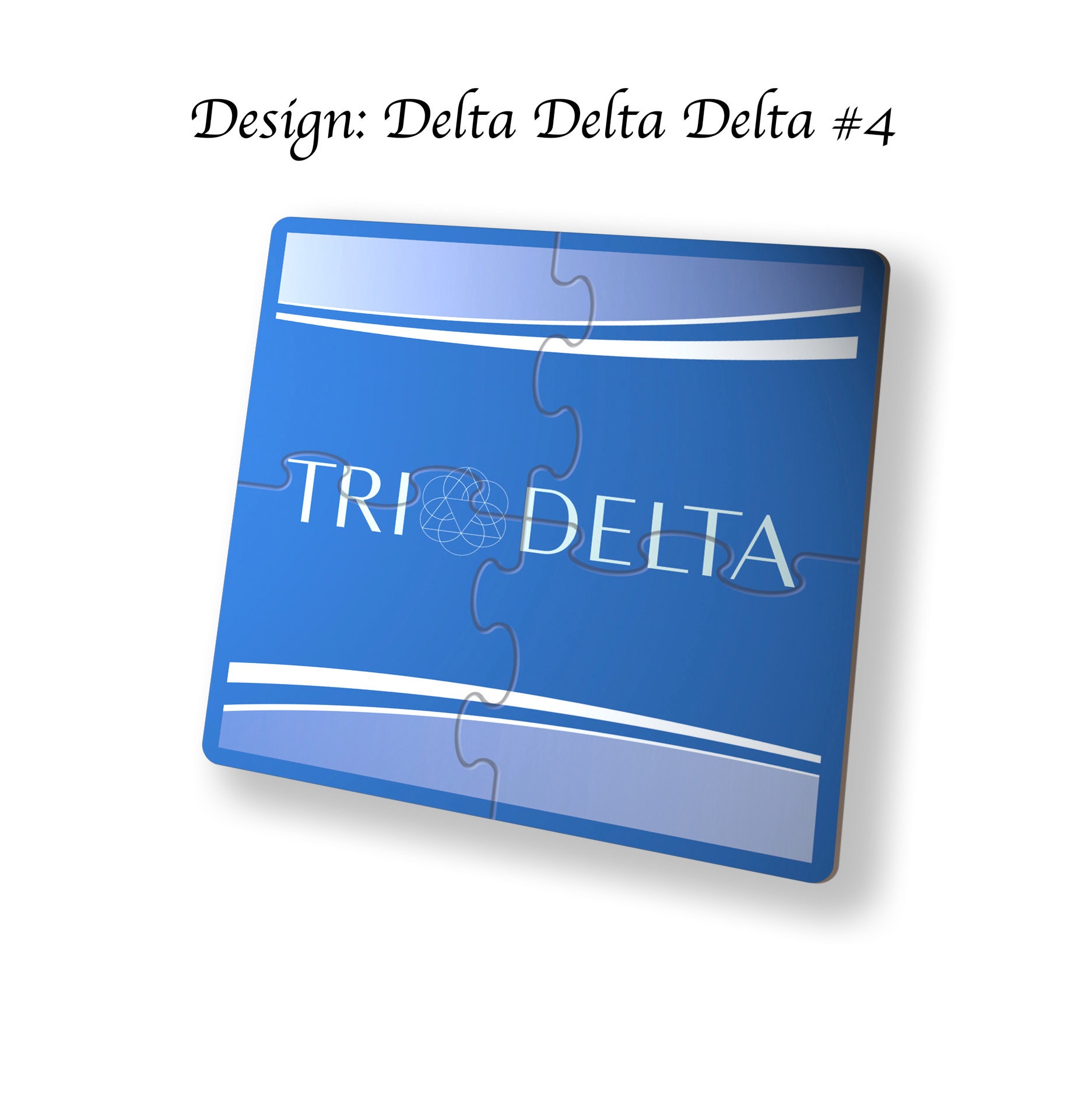 Delta Delta Delta Beverage Jigsaw Puzzle Coasters Square set of 4 - Etsy UK
