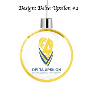 Delta Upsilon Round Flat Ornament - Etsy