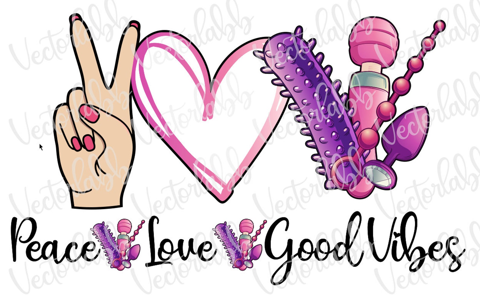 Peace Love Good Vibes Vibrator Png Digital Download, Good Vibes Png ...
