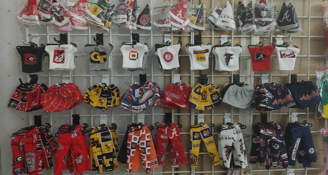 Christmas Team Elf Clothes UGA Gtech Ohio State LSU Clemson Florida ...